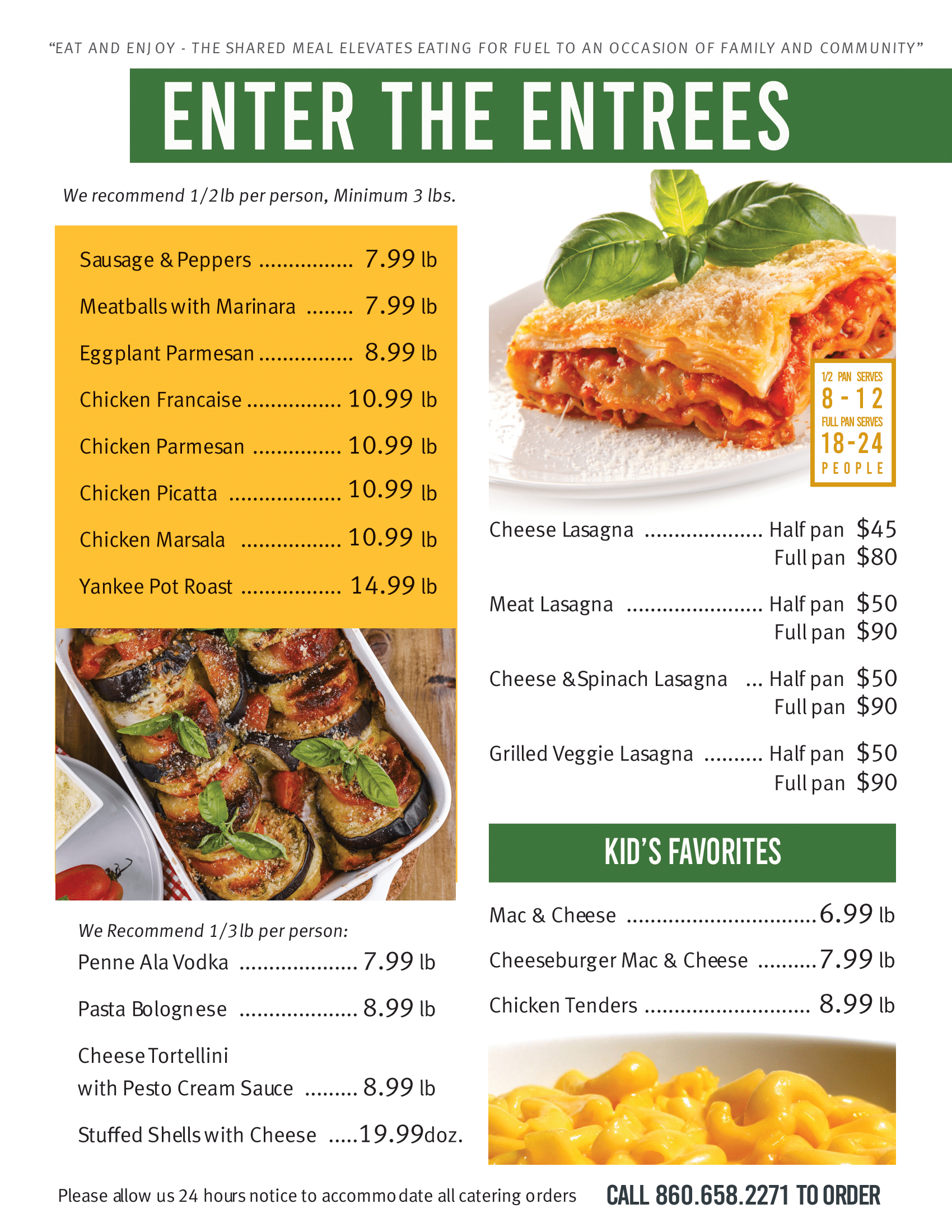 Catering Menu | Fitzgerald's Foods