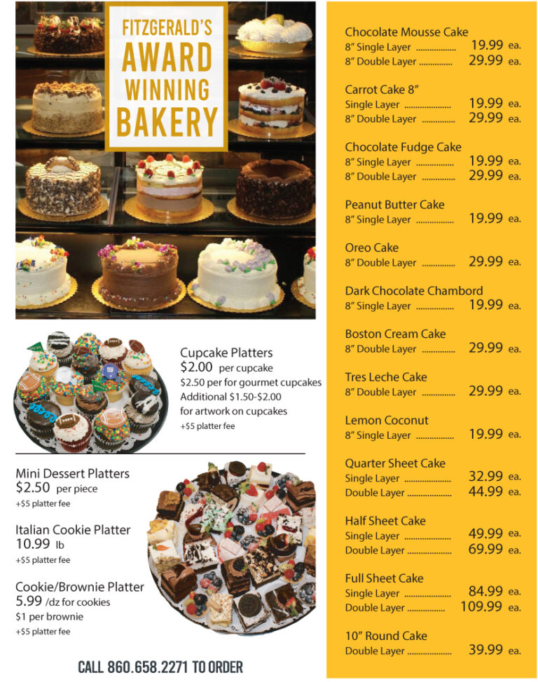 Catering Menu | Fitzgerald's Foods