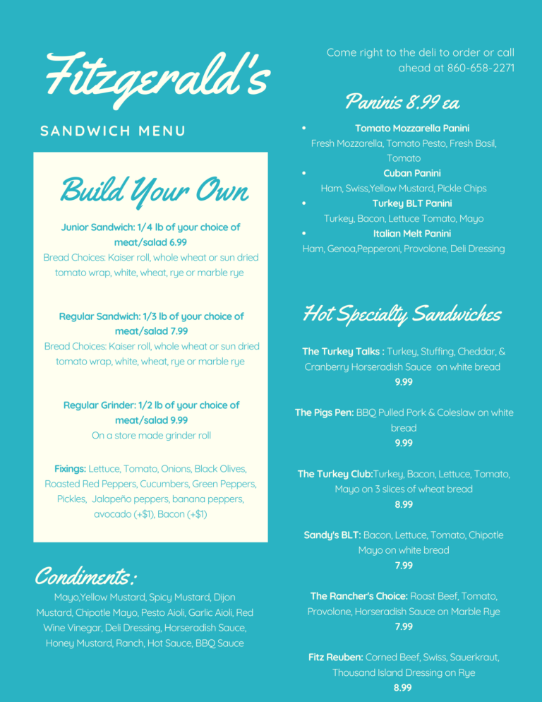 Deli Sandwiches | Fitzgerald's Foods